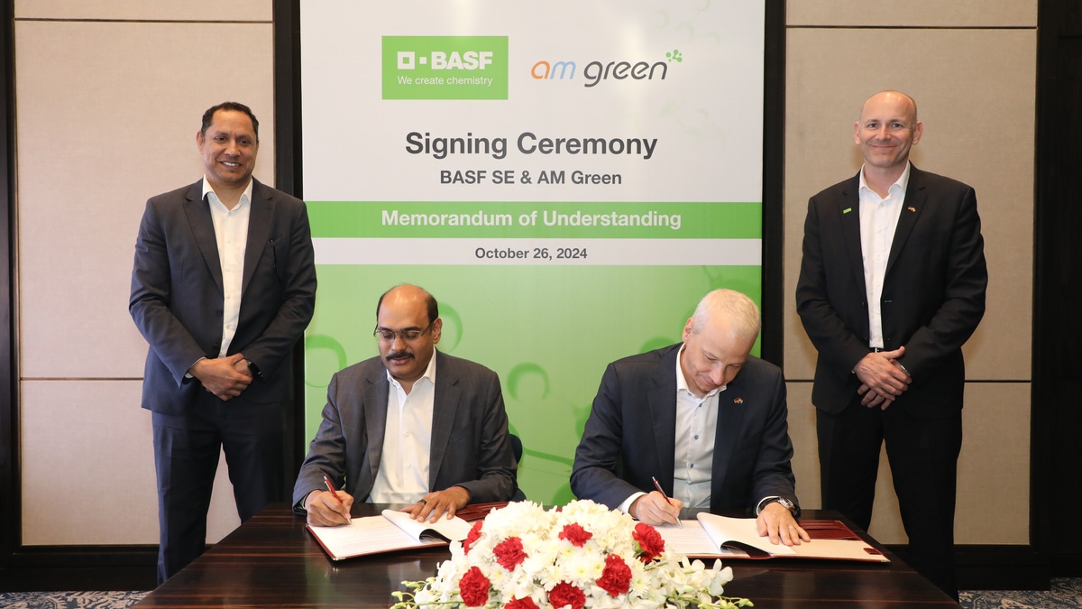 BASF and AM Green Partnership for Low-Carbon Chemicals in India - AdvanceH2